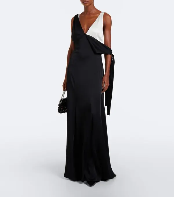 Stella McCartney Asymmetric Crêpe Gown