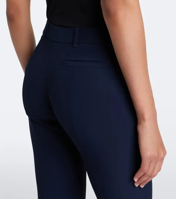 Alexander McQueen Crêpe Bootcut Pants - Blue