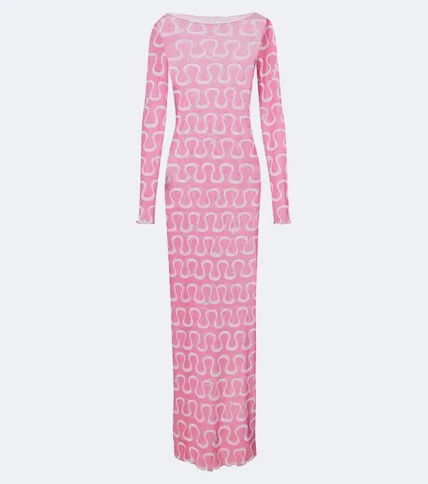 Emilio Pucci Onda Tulle Maxi Dress