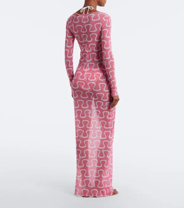 Emilio Pucci Onda Tulle Maxi Dress