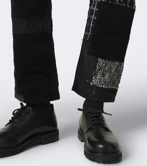 Junya Watanabe Patchwork Cotton Straight Pants