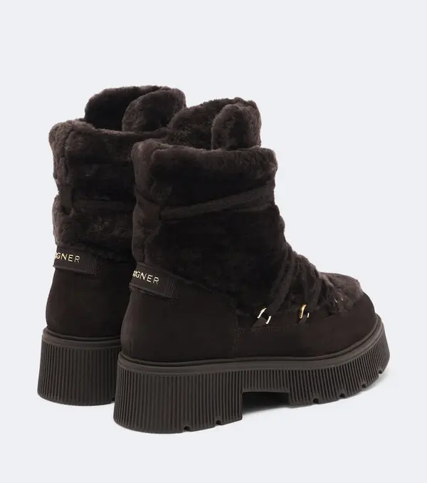 Bogner Turin Shearling-lined Suede Lace-up Boots