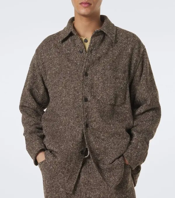 Auralee Wool Tweed Overshirt