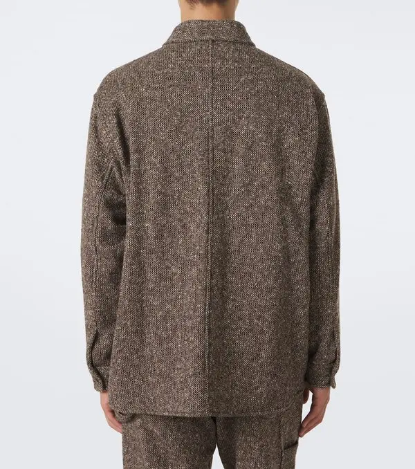 Auralee Wool Tweed Overshirt