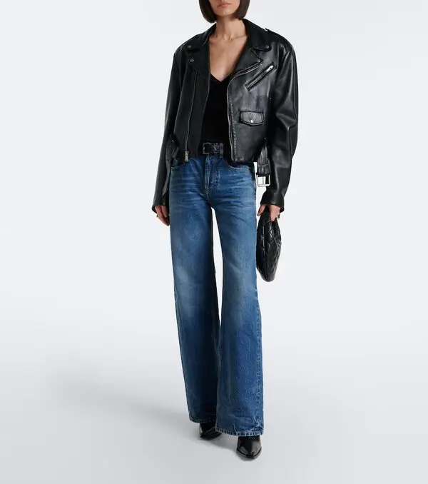 Saint Laurent Dylan Leather Chelsea Boots