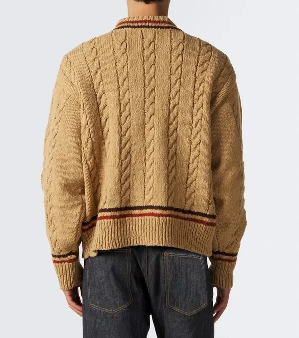 Visvim Collegia Wool And Cashmere Sweater - Beige