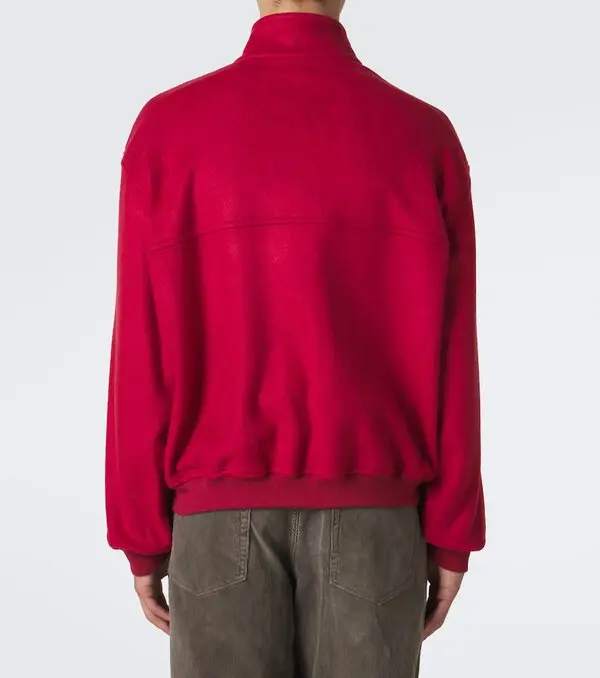 Auralee Silk Fleece Jacket - Red