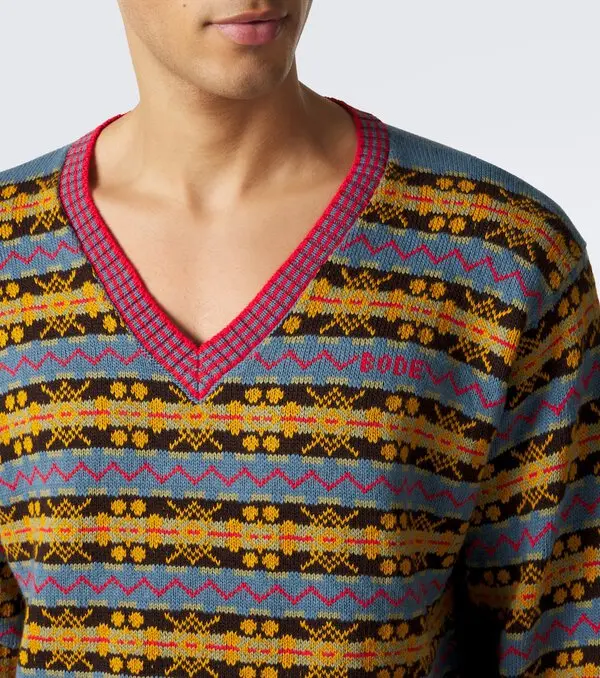 BODE Bracken Fair Isle Cotton Sweater