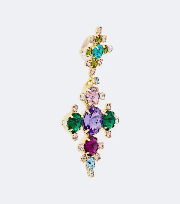 JENNIFER BEHR Jovanny Embellished Gold-plated Earrings