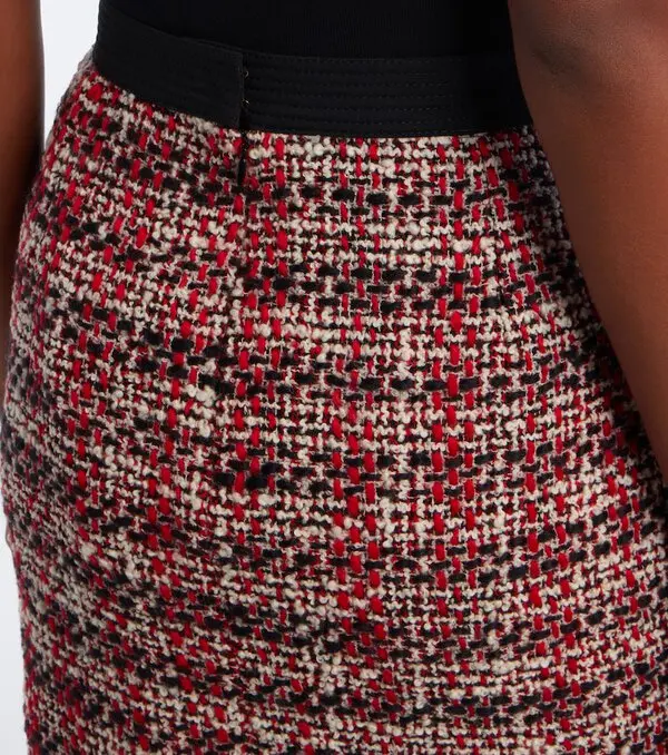 Versace Wool-blend Tweed Miniskirt