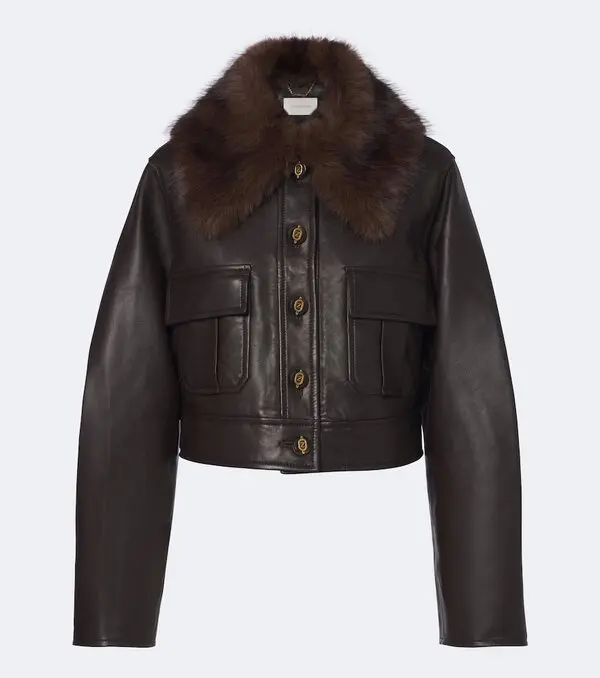 Zimmermann Valiant Cropped Leather Jacket