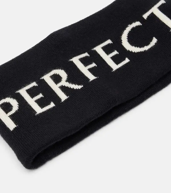 Perfect Moment Logo Wool-blend Headband - Black