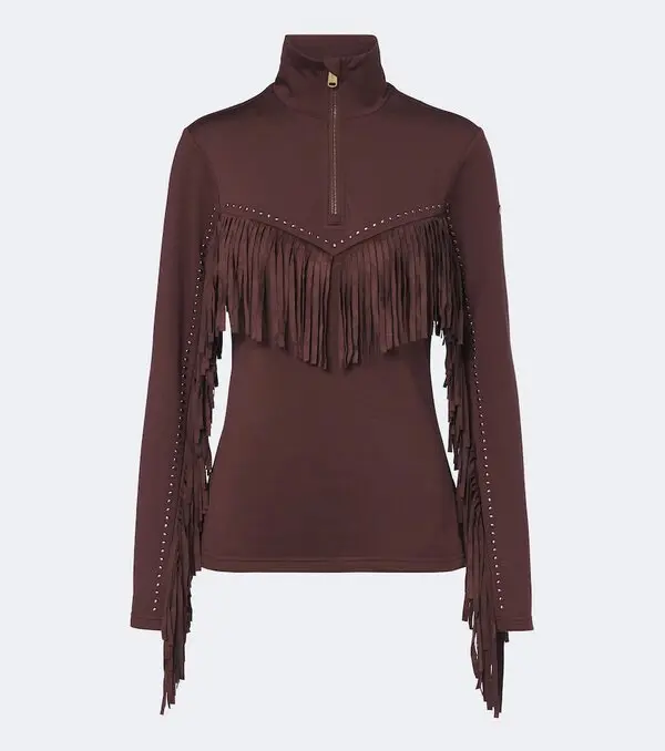 Goldbergh Whisper Fringed Studded Ski Top