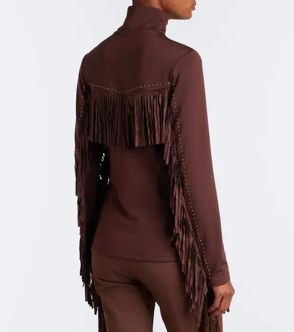 Goldbergh Whisper Fringed Studded Ski Top
