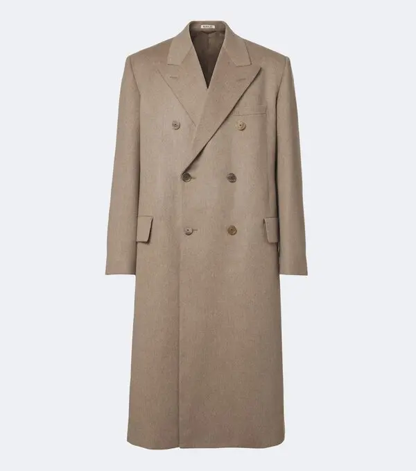 Auralee Double-breasted Cashmere Coat