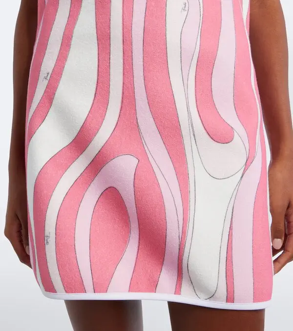 Emilio Pucci Marmo Cotton-blend Terry Minidress