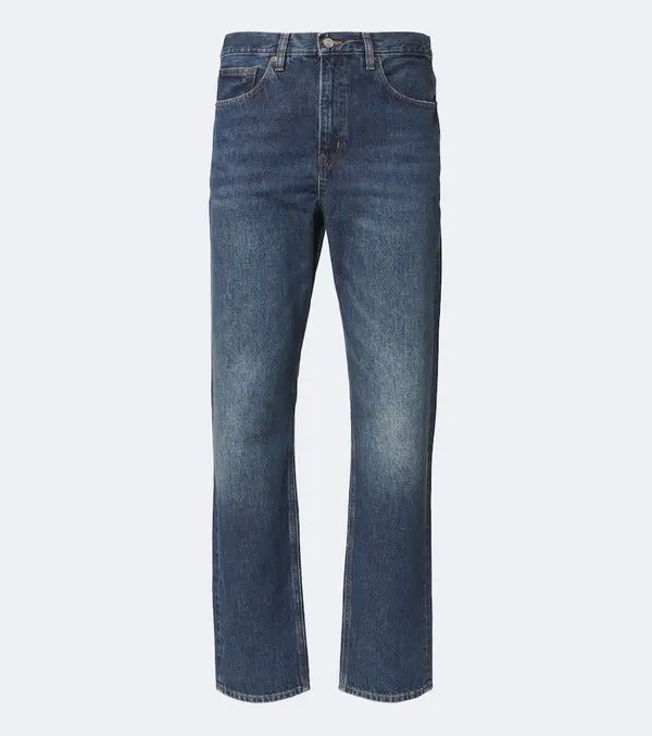 FRAME Classic Faded Straight Jeans - Blue