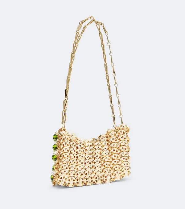 Rabanne 1969 Nano Embellished Top-handle Bag