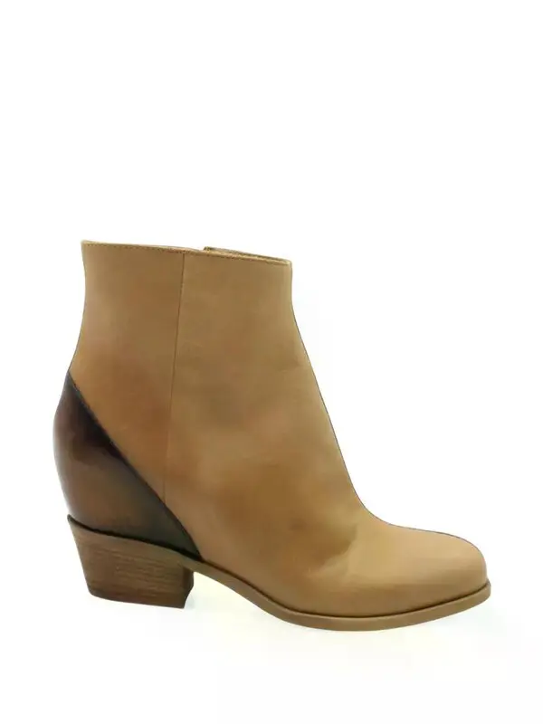 MAISON MARGIELA Round-toe Block-heel Ankle Boots - Neutrals