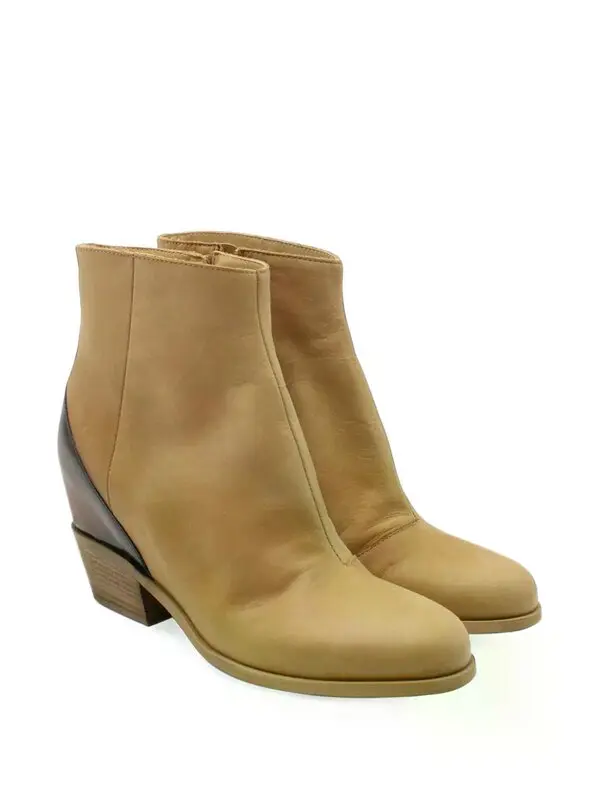 MAISON MARGIELA Round-toe Block-heel Ankle Boots