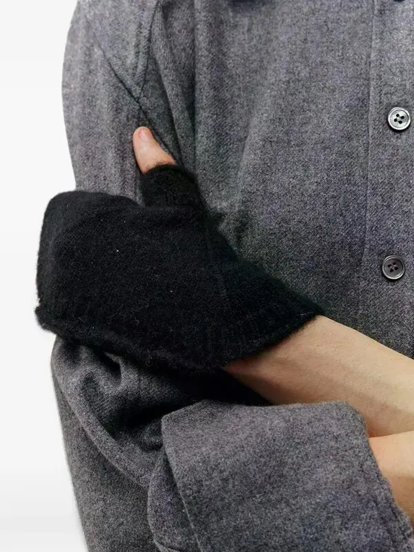 CUDDLEUP Logo-embroidered Fingerless Gloves