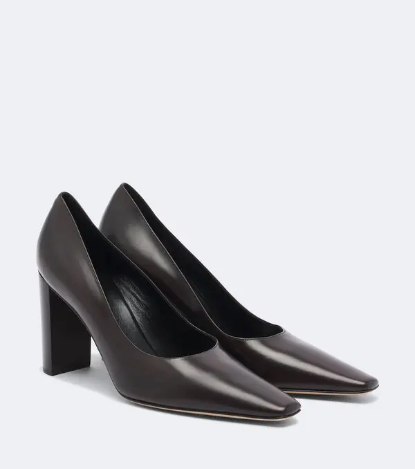 THE ROW Pia Leather Pumps