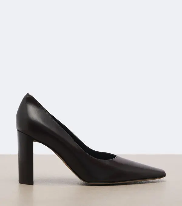 THE ROW Pia Leather Pumps