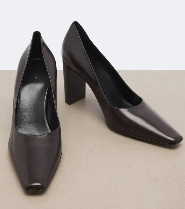 THE ROW Pia Leather Pumps