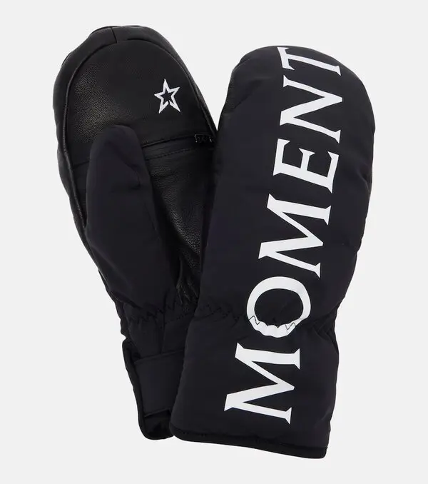 Perfect Moment Logo Ski Mittens - Black