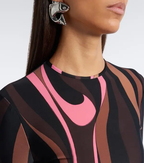 Emilio Pucci Marmo Jersey Midi Dress