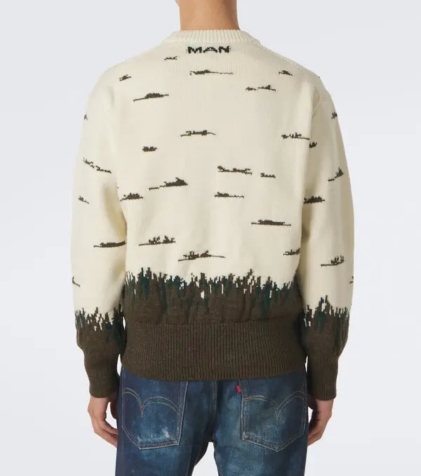 Junya Watanabe Intarsia Wool Sweater