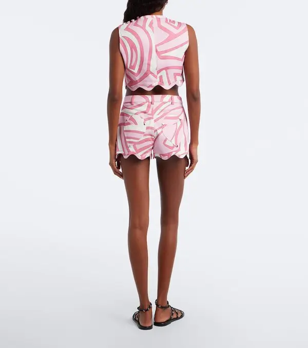 Emilio Pucci Labirinto Cotton-blend Shorts