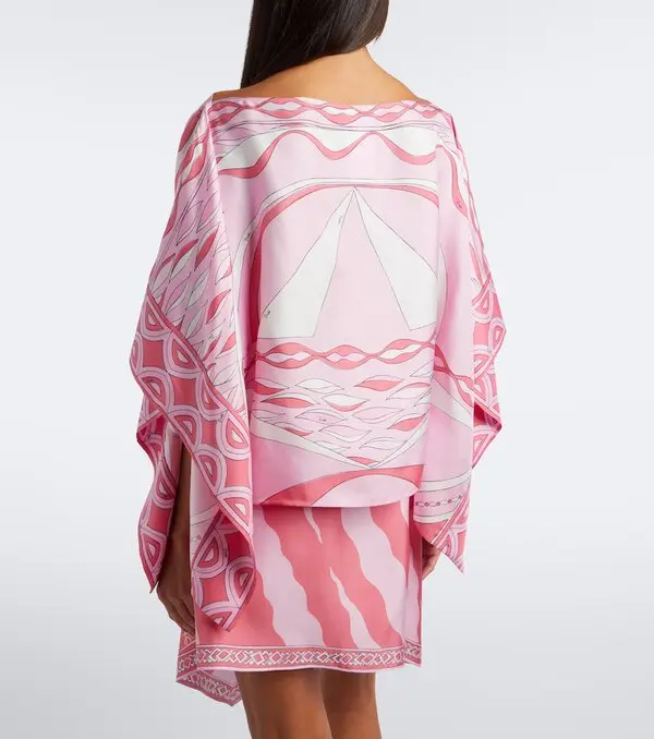 Emilio Pucci Labirinto Silk Twill Blouse