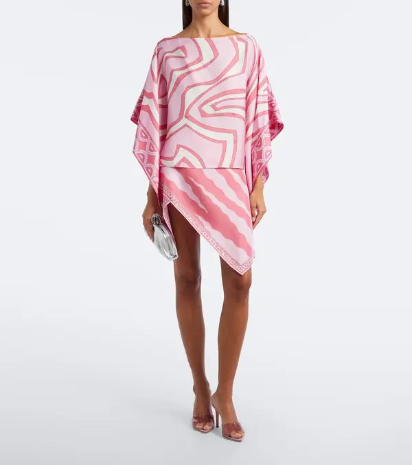 Emilio Pucci Labirinto Silk Twill Blouse