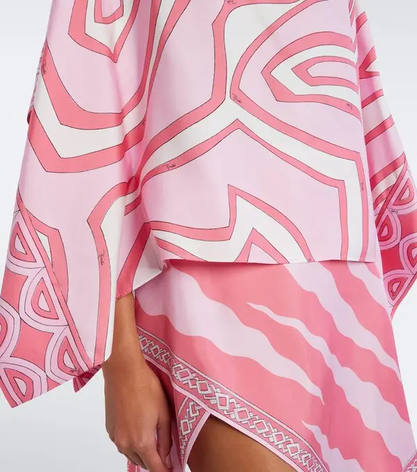 Emilio Pucci Labirinto Silk Twill Blouse