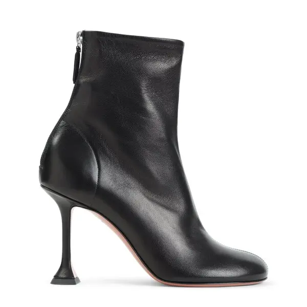 Amina Muaddi Iris Bootie 95 Nappa - Black