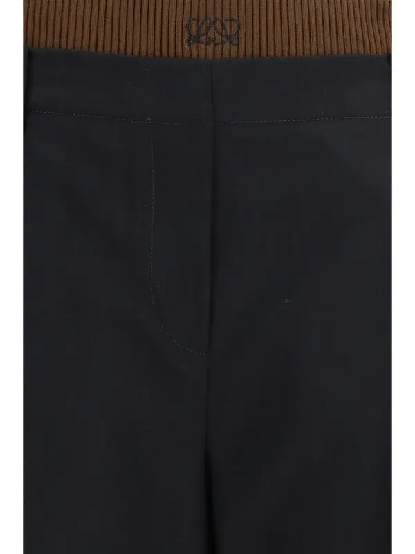 Loewe Wide-leg Pants With Ribbed Waistband