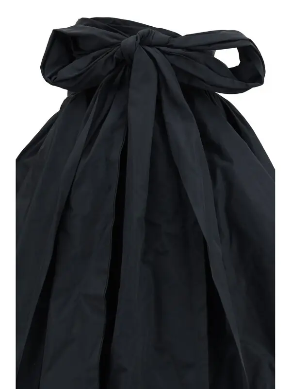 Blumarine Taffeta Skirt With Side Bow