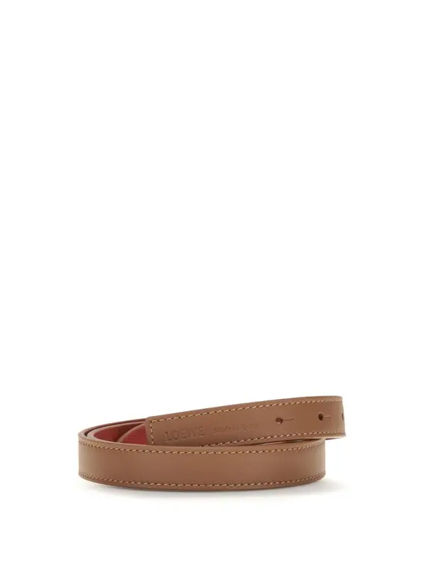 Loewe Reversible Leather Belt - Brown