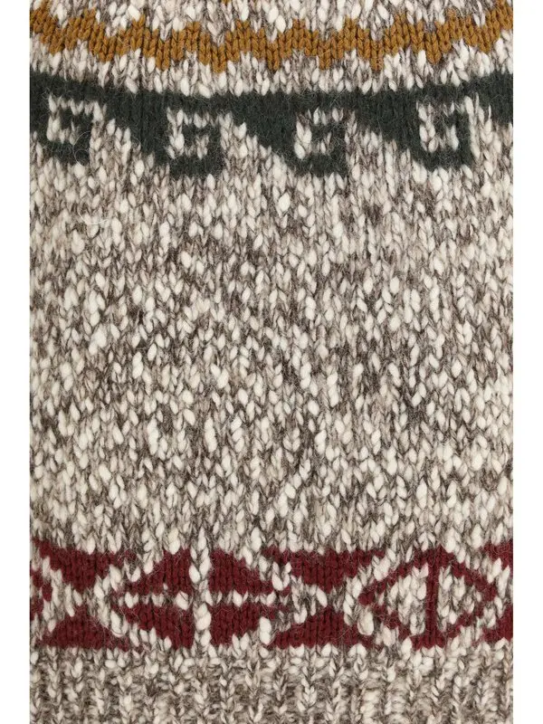 Moncler Geometric Jacquard Wool And Alpaca-blend Sweater