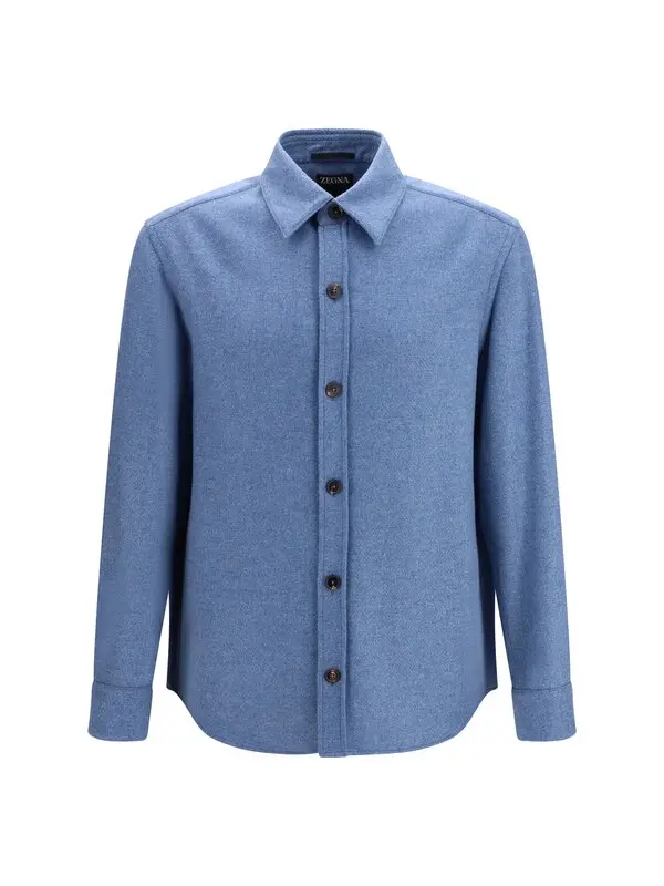 Zegna Oasi Cashmere Shirt - Blue