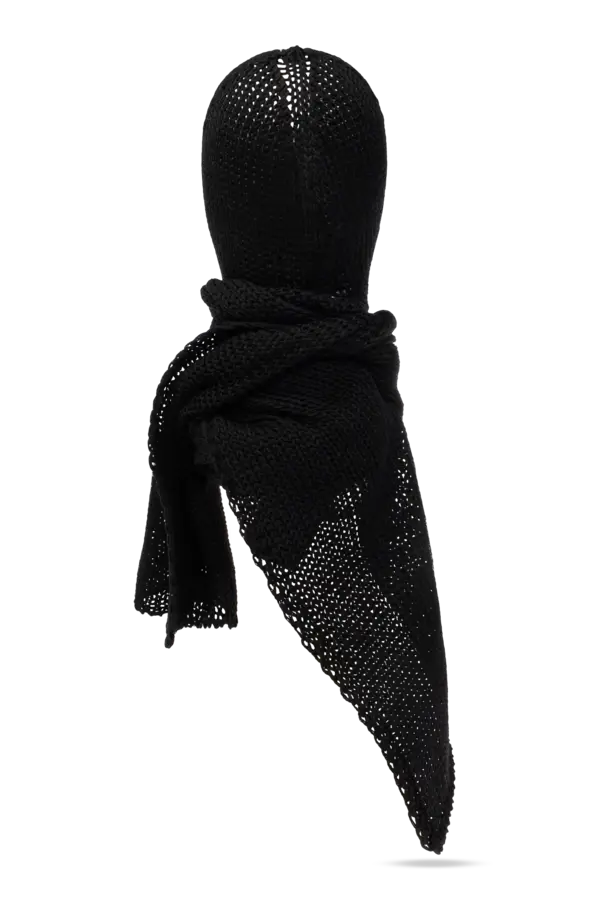 Issey Miyake Wool Hooded Scarf