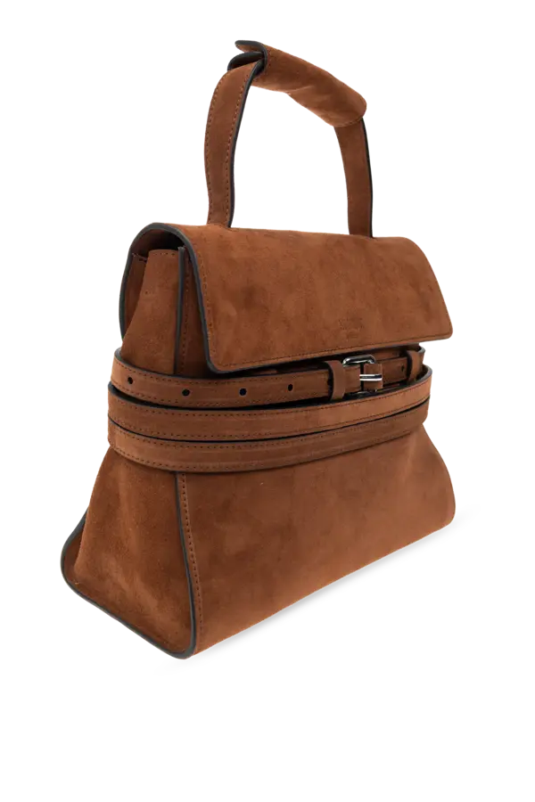 Moschino Suede Logo Bag