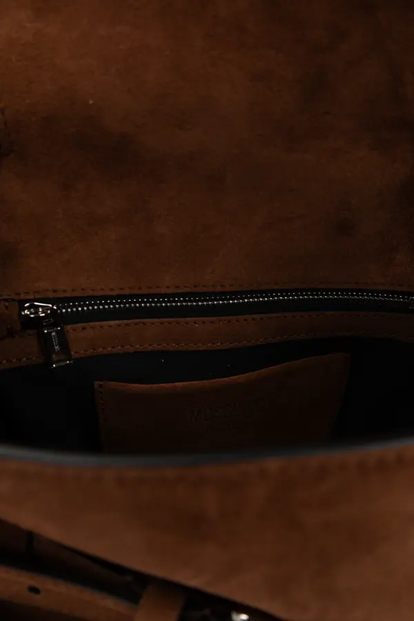 Moschino Suede Logo Bag