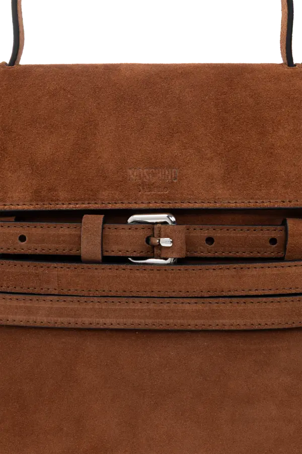 Moschino Suede Logo Bag