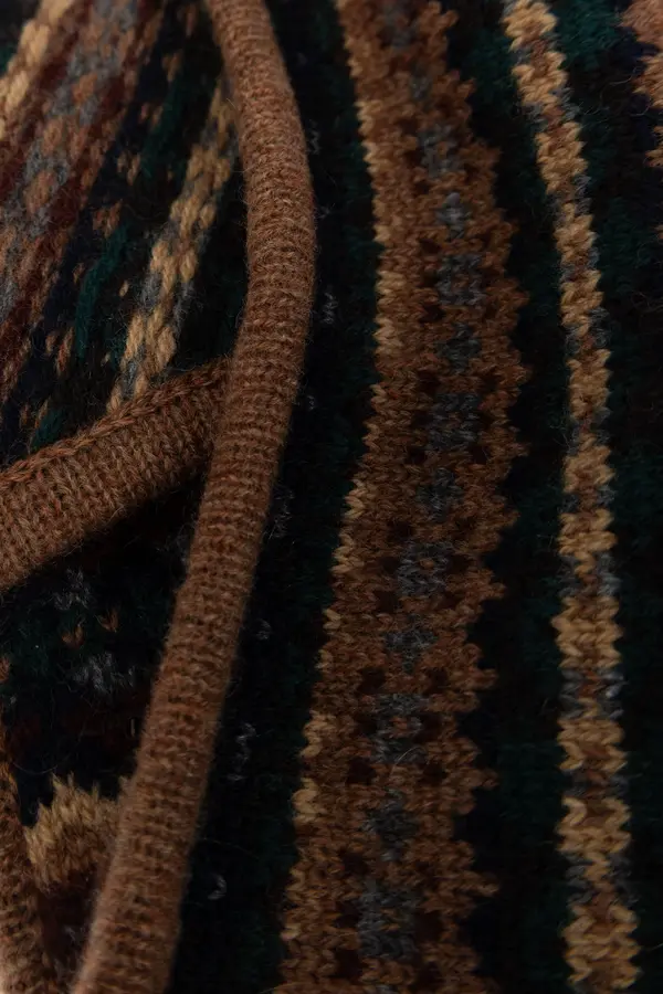 &daughter Cashmere Triangular Scarf ‘fairisle