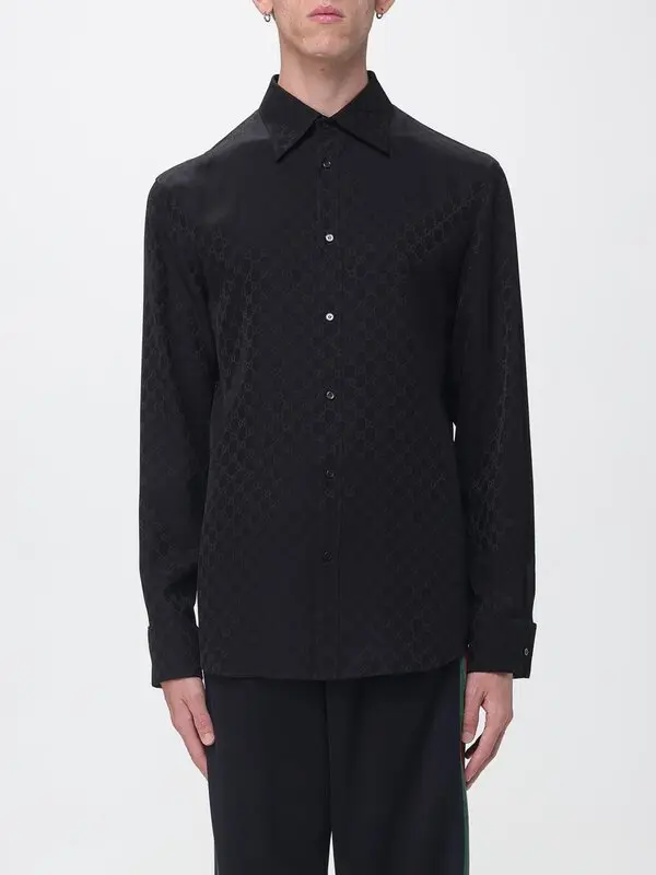Gucci Classic Viscose Shirt With Tone-on-tone Gg Monogram