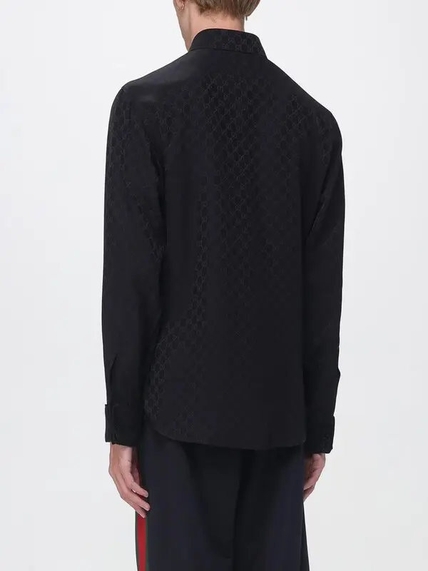 Gucci Classic Viscose Shirt With Tone-on-tone Gg Monogram