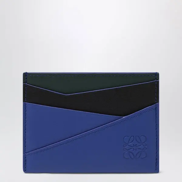 Loewe Black/blue Puzzle Card Holder