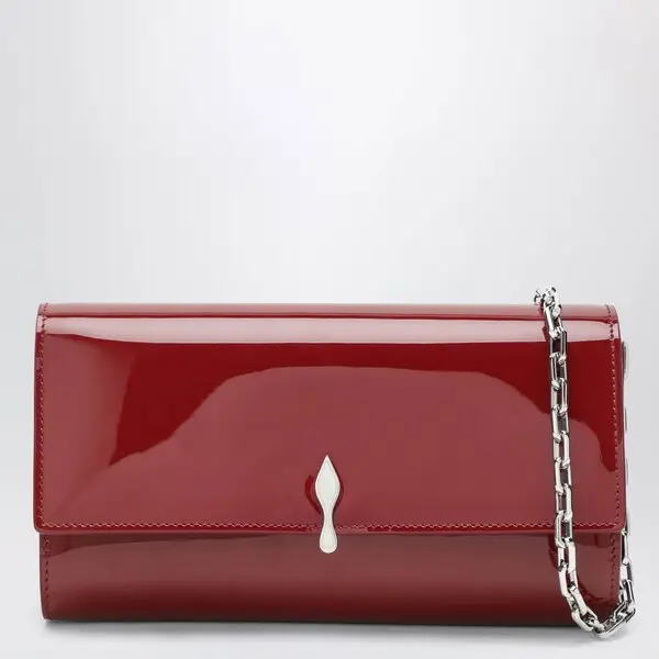 CHRISTIAN LOUBOUTIN Empire Bettina Wallet In Patent Calfskin - Red